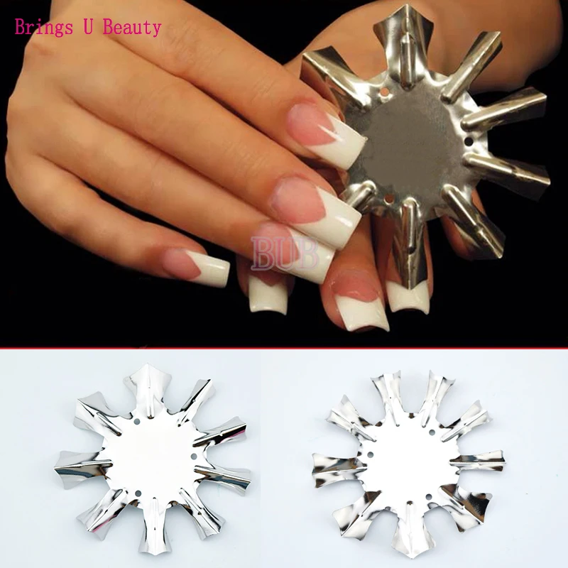 Professional-1-9-Sizes-V-Shaped-Cutter-French-Manicure-Nail-Art-Tool ...