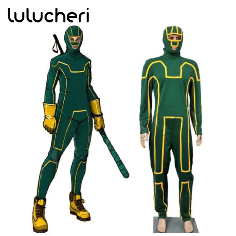 Kick Ass Dave Lizewski Green Jumpsuit Cosplay Costume Custom Made In Movie And Tv Costumes From
