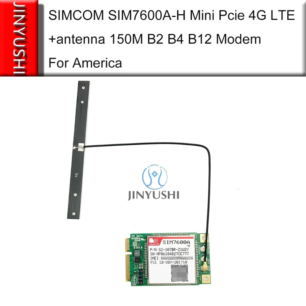 Simcom Sim7600a-h +4g Antenna Mini Pcie Sim7600a Sim7600 Cat4 B2/b4/b12 ...