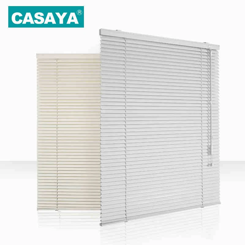 One Rod Control Venetian Blinds Waterproof C shape/ S shape No Drill ...
