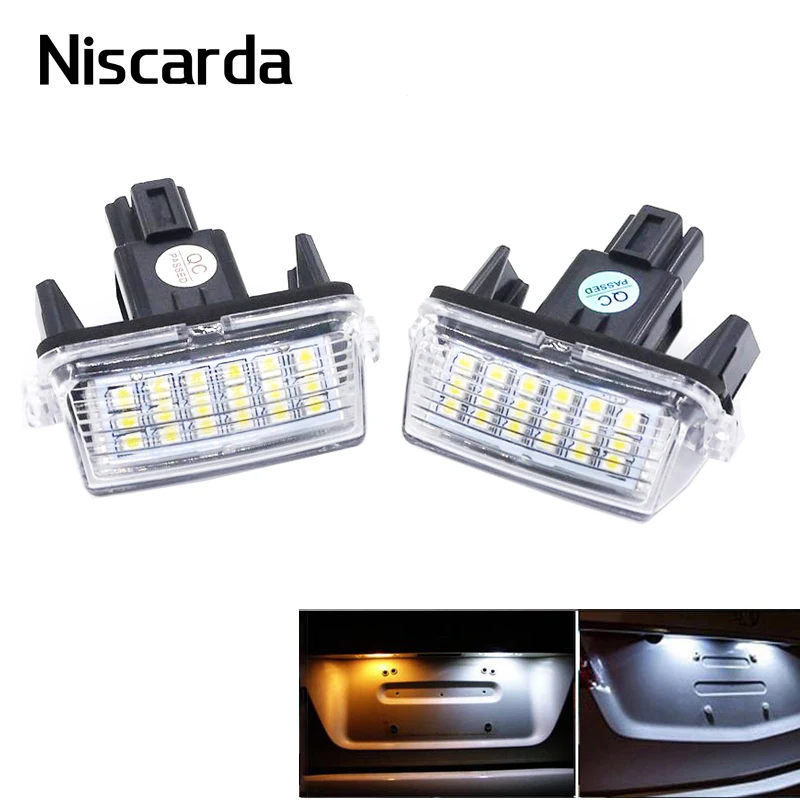 Niscarda-2pcs-Car-LED-Number-License-Plate-Lights-Lamp-White-6000K ...