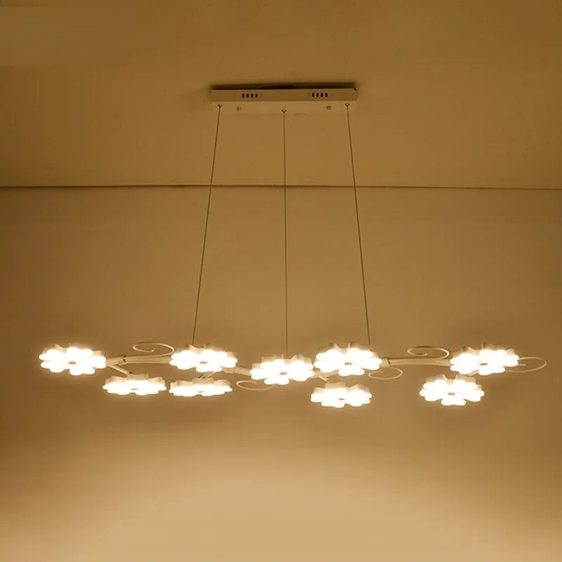 Post modern 5/9 heads flower LED ceiling light living room lamp ...