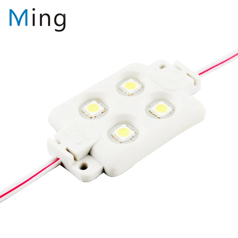 LED Signage Module 4 LEDs SMD 5050 IP67 Waterproof Plastic Injection DC ...