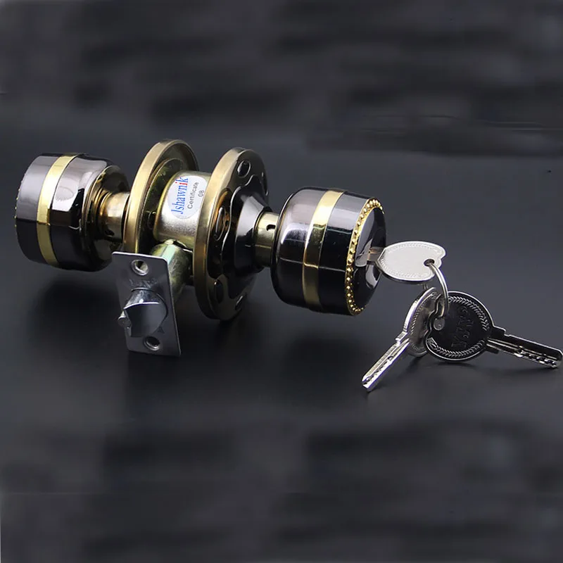 Cylindrical Round Security Door Lock With Brass Key - Locks - AliExpress