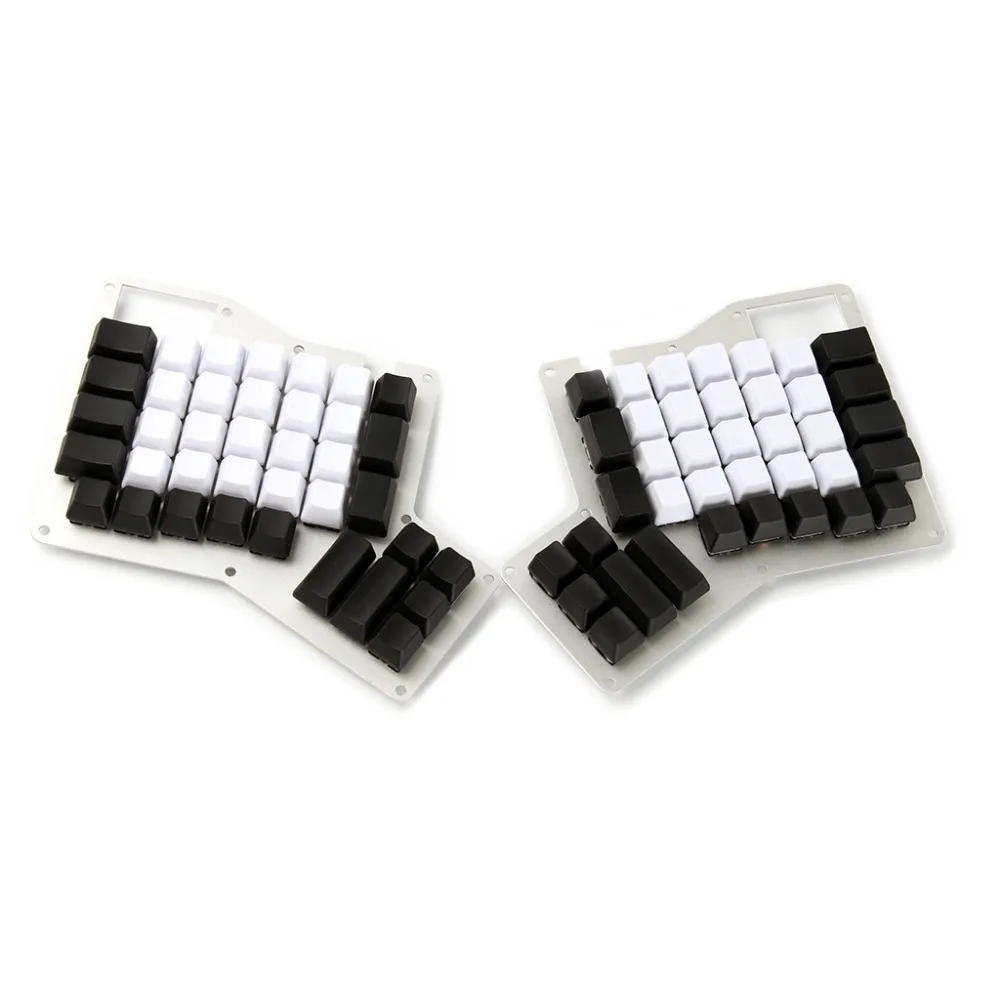 YMDK OEM Profile Thick PBT Top Print Blank Ergodox Keycap Set For Ergo ...