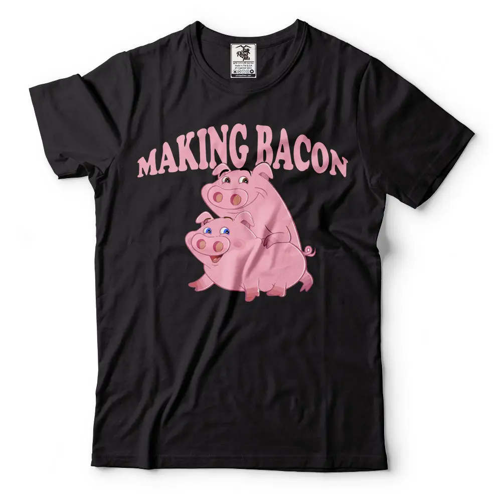 Making Bacon Pig Funny T shirts Cool Bacon T shirts Funny Tees|T-Shirts ...