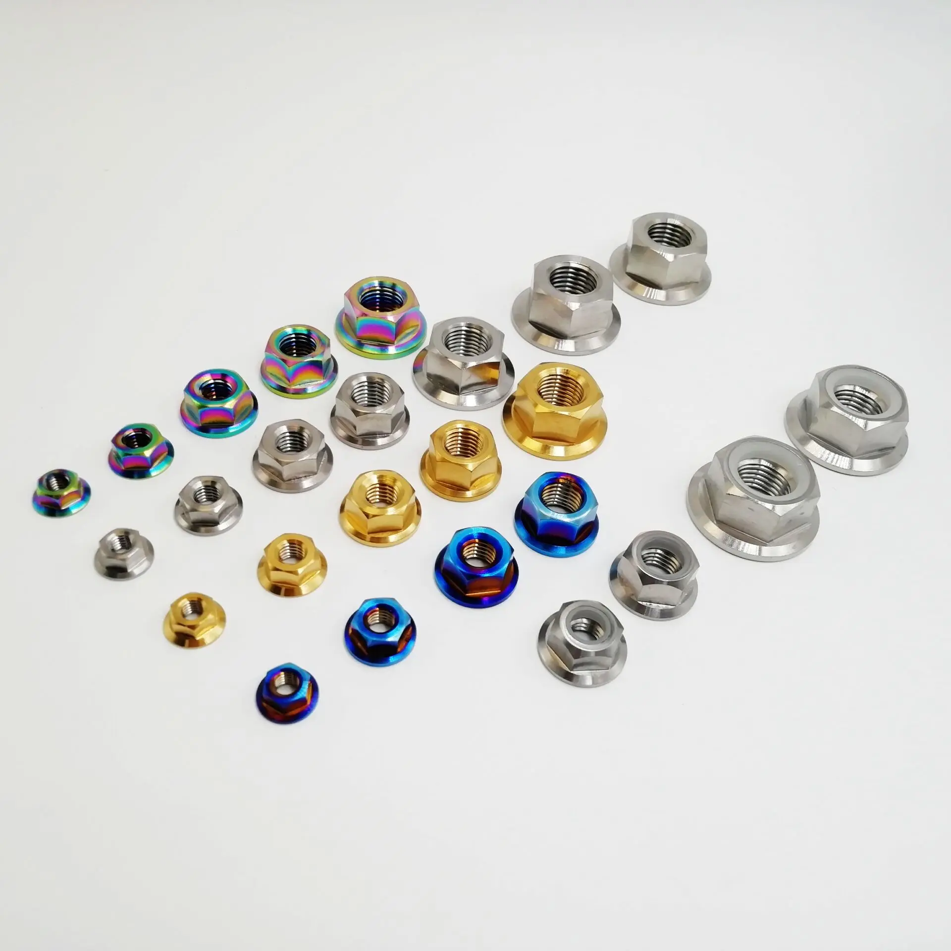Cyclingman Titanium M5 M6 M8 M10 M12 M14 Flange Nut Srew Bolts For ...