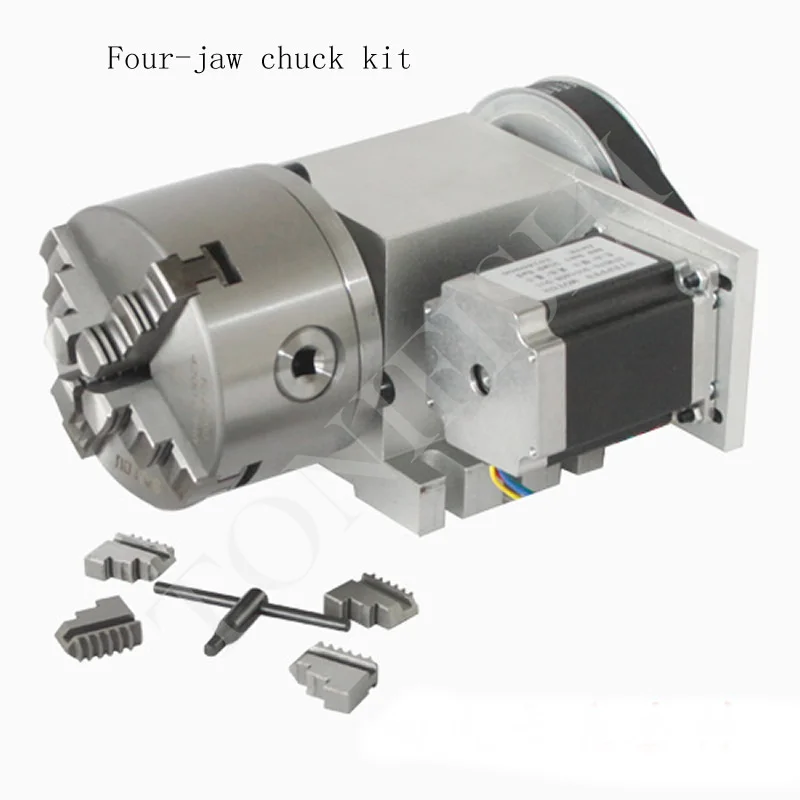 Engraving machine fourth axis (A axis, rotating axis, CNC indexing head ...