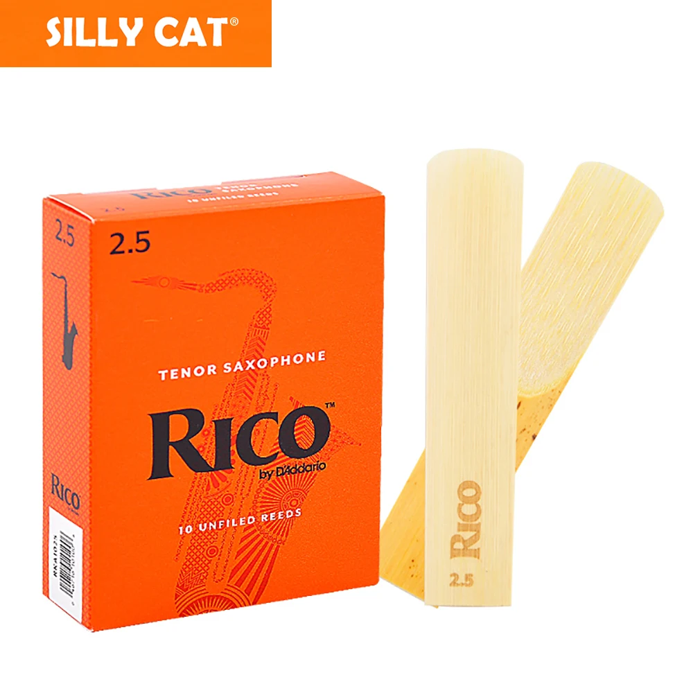 1 box (10pcs) USA Original Bb Tenor Sax Reeds strength 2.5 3 ...
