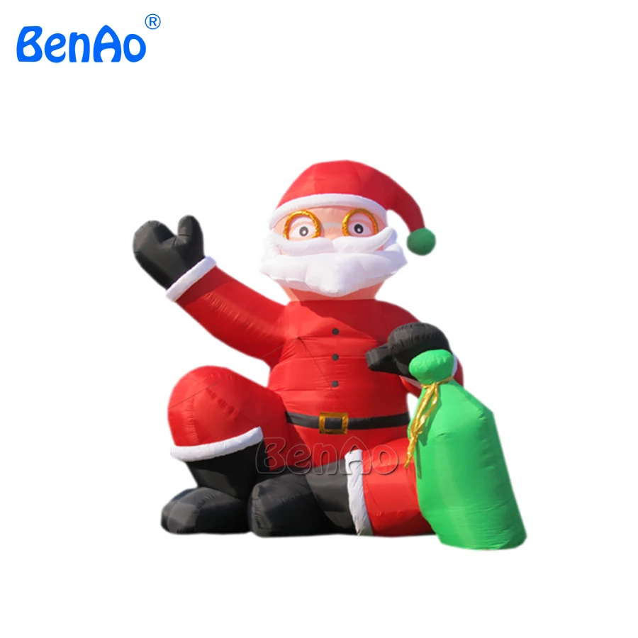 X140 6m H Inflatable Christmas Decoration Inflatable Santa Claus For
