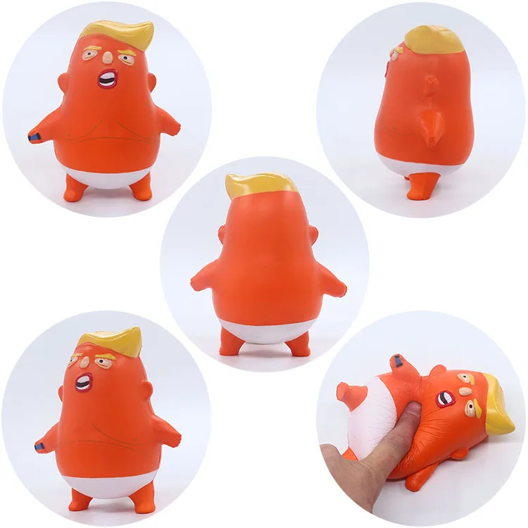 10pcs rare kawaii squishy man MR trump slow rising 11cm. pu toy soft ...