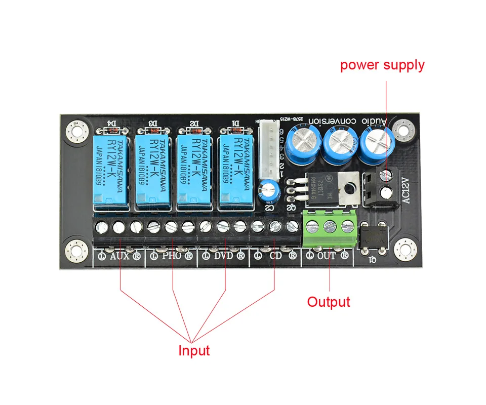 Купить AIYIMA аудио коммутатор Вход выбор доска RCA сиденье lotus ...