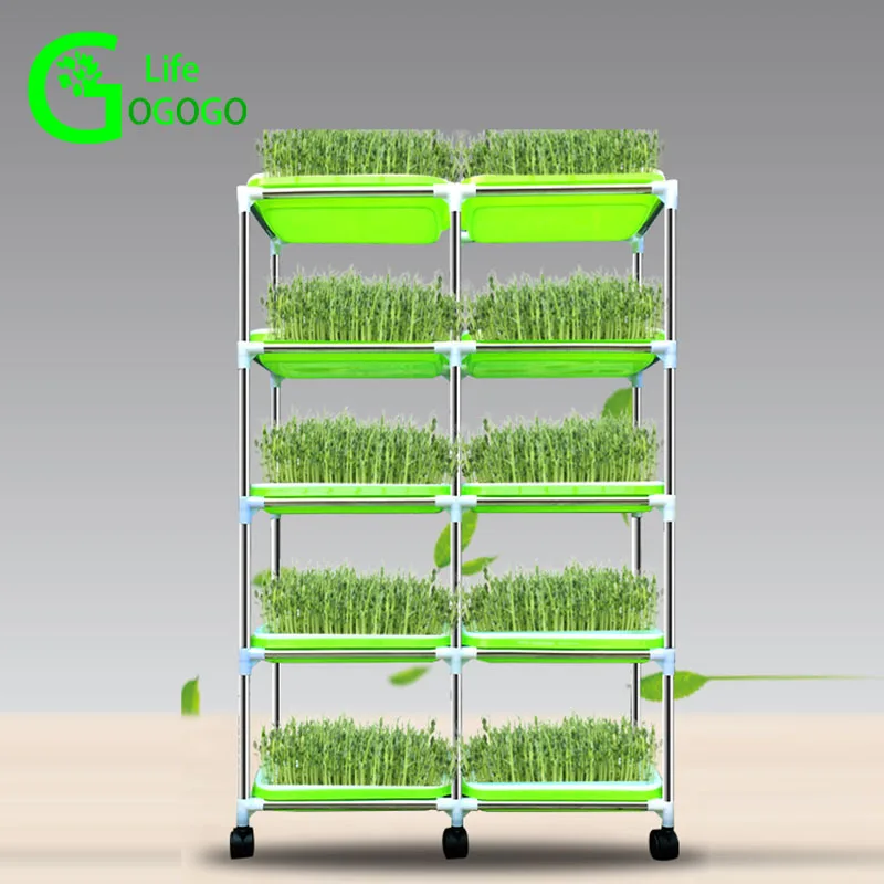 1 set Soilless Cultivation Support Shelf Seedlings Sprout Tray Bracket ...