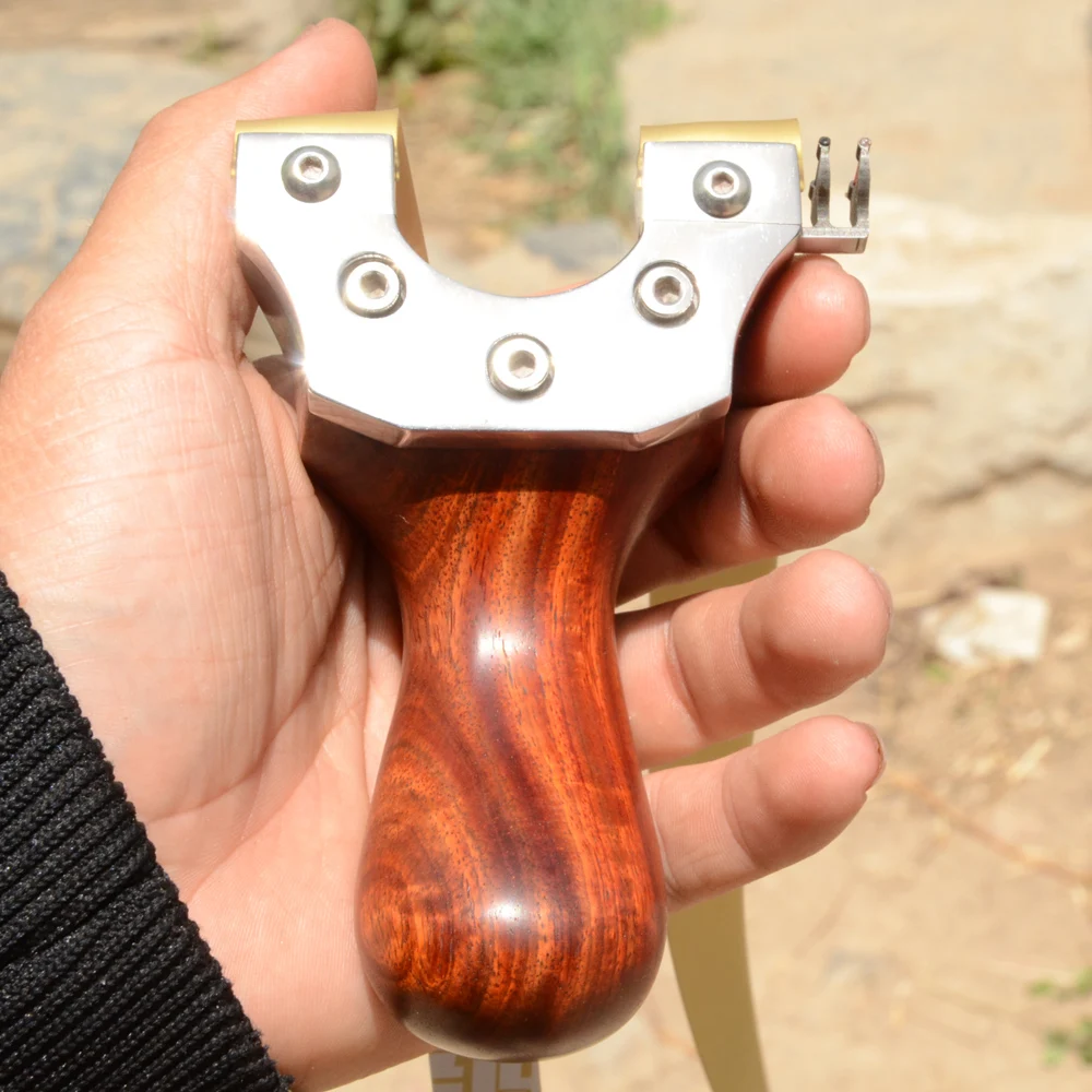 Titanium Stainless Steel Aiming Slingshot for Beginner Outdoor Hunting ...