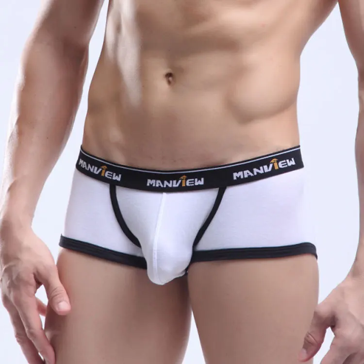 Free Shipping Manview Brand Underwear Men Boxer 95% Cotton 5% Spandex Shorts for boy's Factory ...