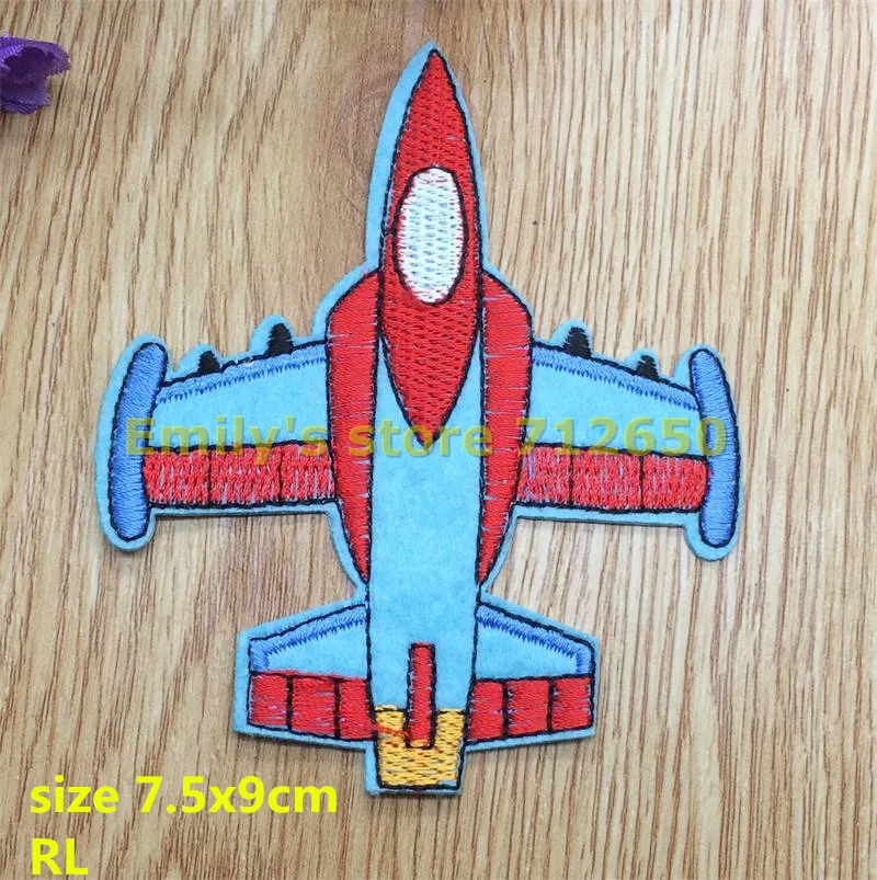 Embellishments Embroidered patch Airplane Iron on patch Applique Sewing ...