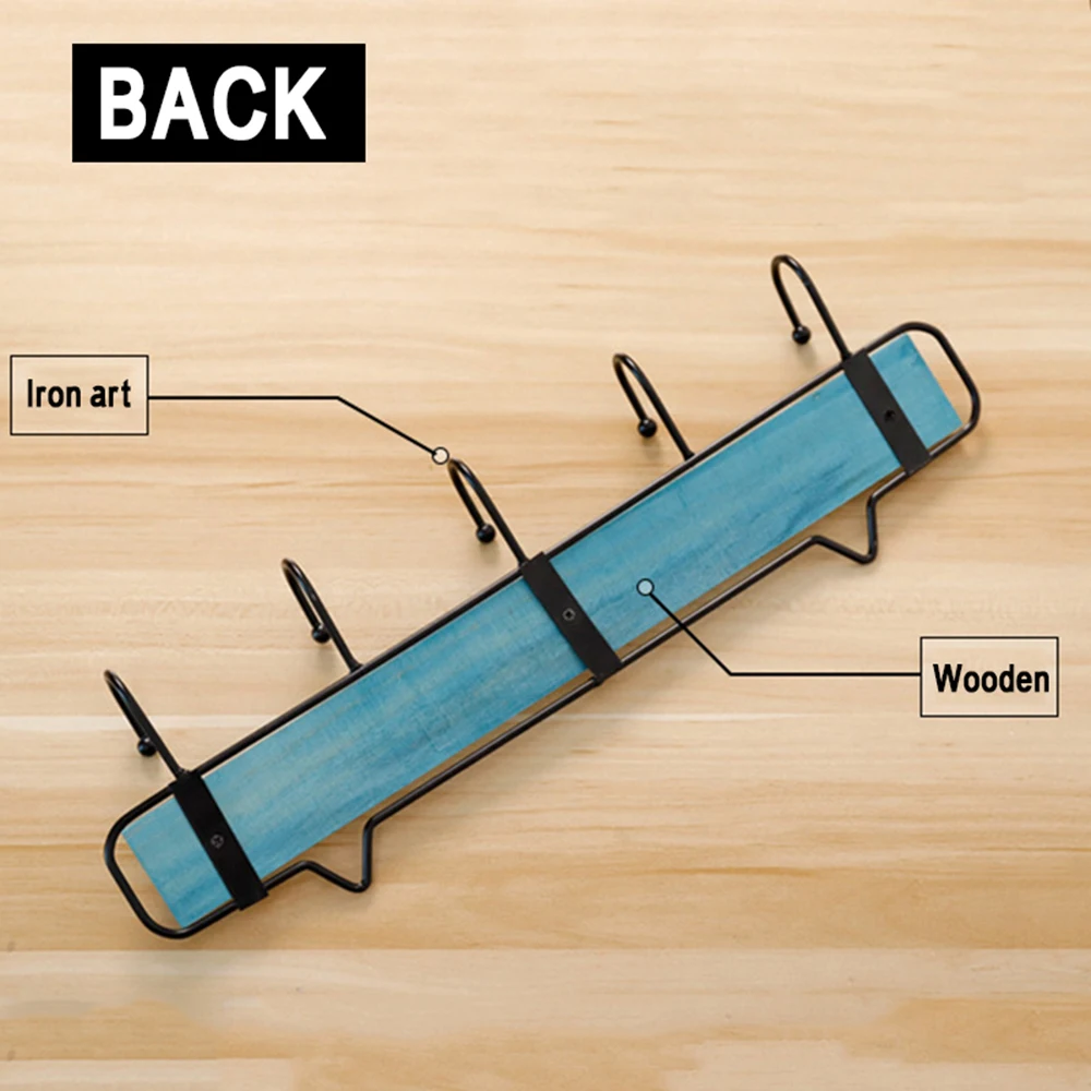 Домашний декор винтажный держатель для ключей крючок для хранения одежды настенная вешалка