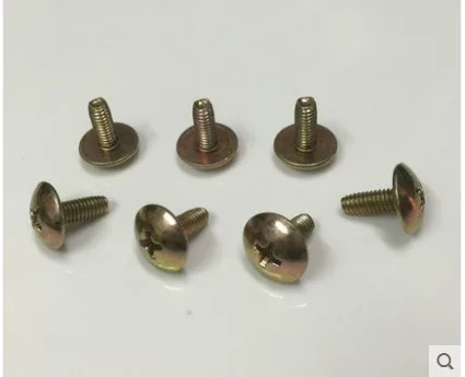 100pcs/lot M4*10 plated colorful zinc carbon steel phillips truss head ...