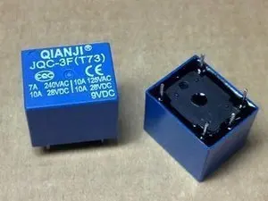 2 x JQC 3F T73 DC 9V 9 V 5pin 250VAC 28VDC Power Relay|relay 250vac ...