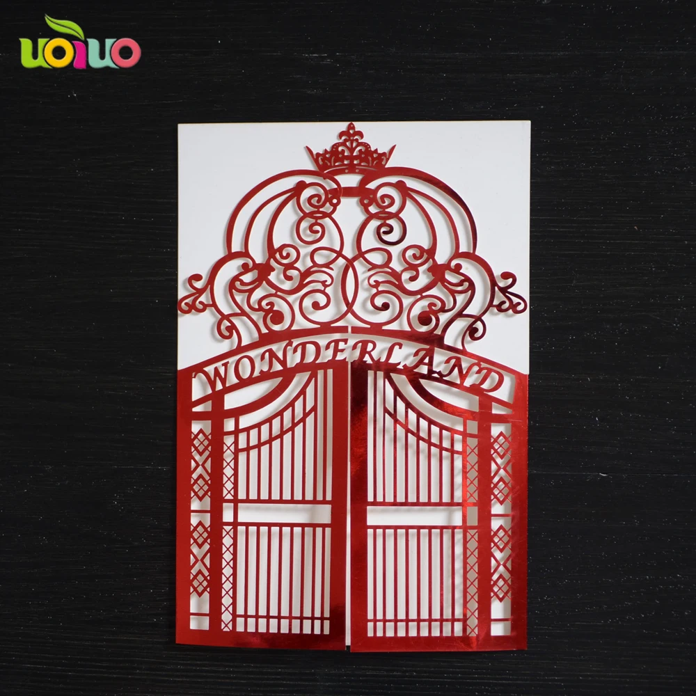 style gate design laser cut invitation cards models,invitation cards ...