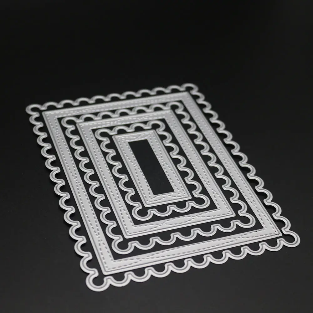 Rectangle frame dies metal cutting dies new 2018 Stencils DIY Embossing ...