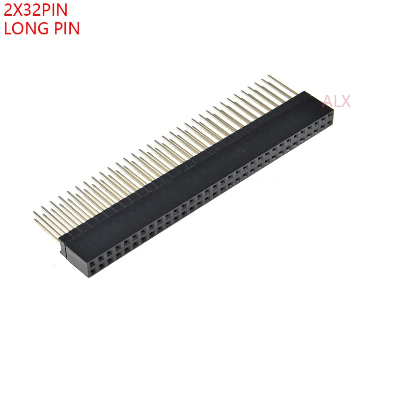2PCS 2x32 PIN double Row Straight FEMALE PIN HEADER 2.54MM PITCH pin long 12MM Strip Connector ...