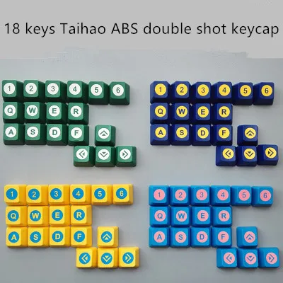 18 Keys/set Taiwan Taihao Abs Double Shot Key Cap Mechanical Keyboard ...