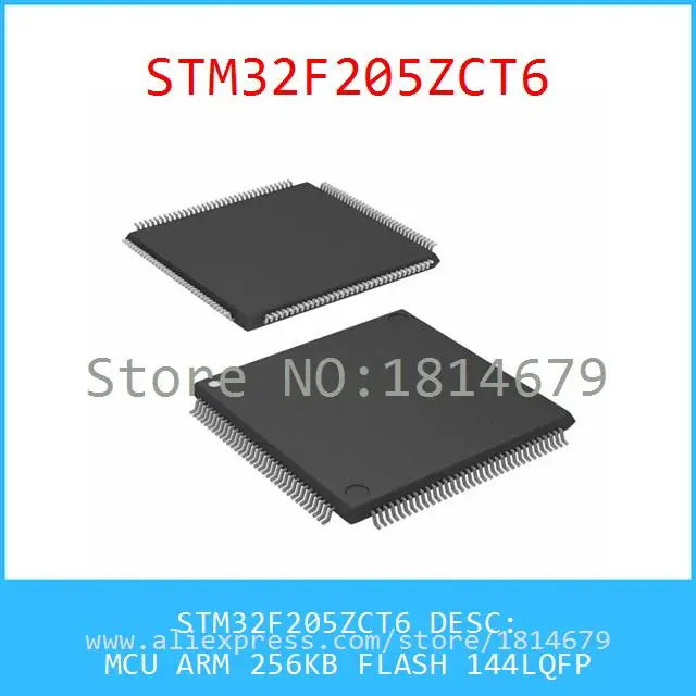 1PCS/lot STM32F205ZCT6 MCU ARM 256KB FLASH 144LQFP 32F205 STM32F205 ...