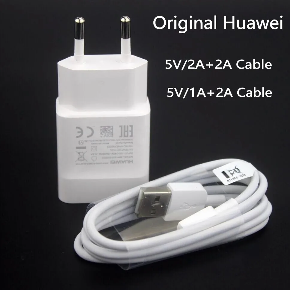 Orijinal Huawei 5 V/2A USB şarj adaptörü HW 050200E01 ile mikro USB C ...
