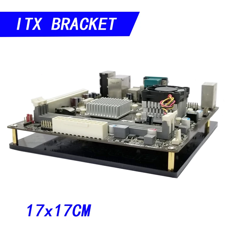 컴퓨터용 DIY ITX 마더보드 브래킷, 블랙 아크릴 ITX 마더보드 그래픽 비디오 카드 트레이|컴퓨터 케이스 & 타워| - AliExpress