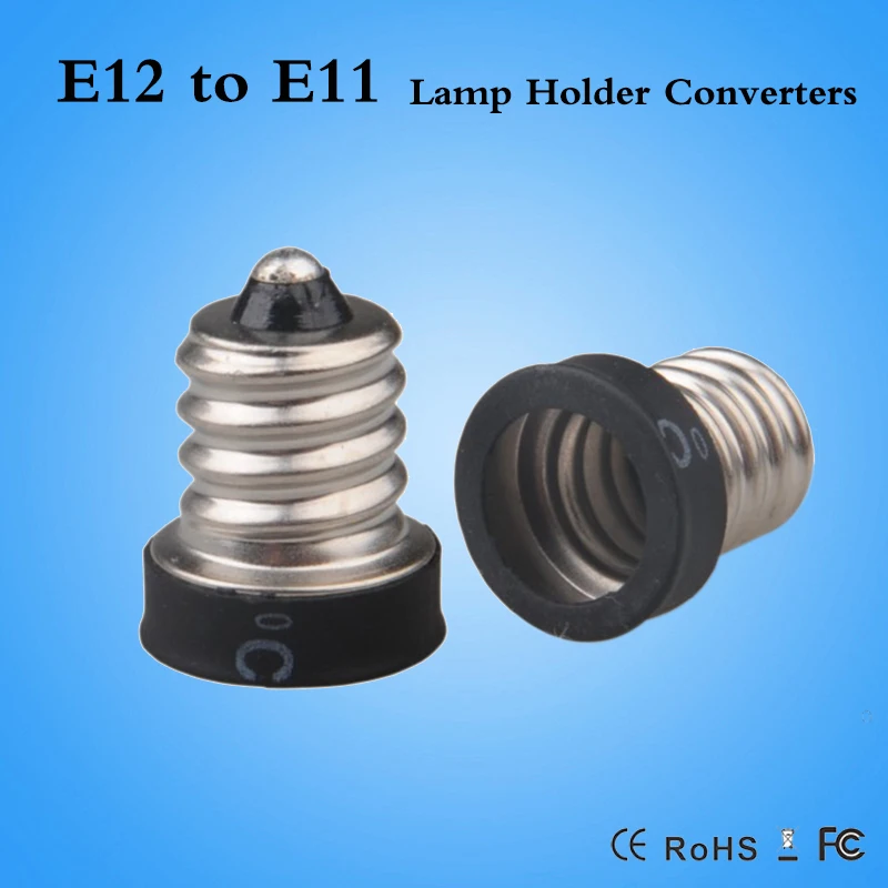 amp holder E12 to E11 CE & RoHS flame retardant PBT Led CFL light bulb ...