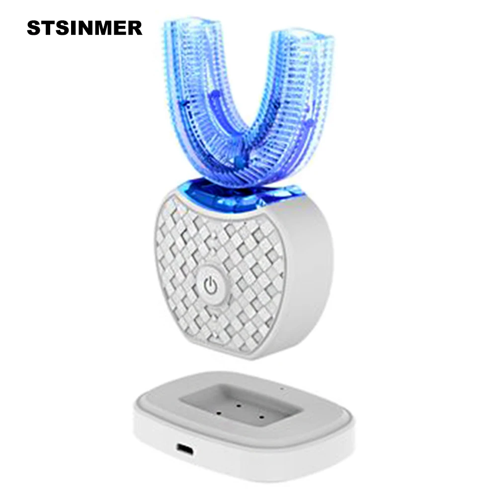360-Automatic-Sonic-Electric-Toothbrush-Waterproof-Intelligent-U-Type ...