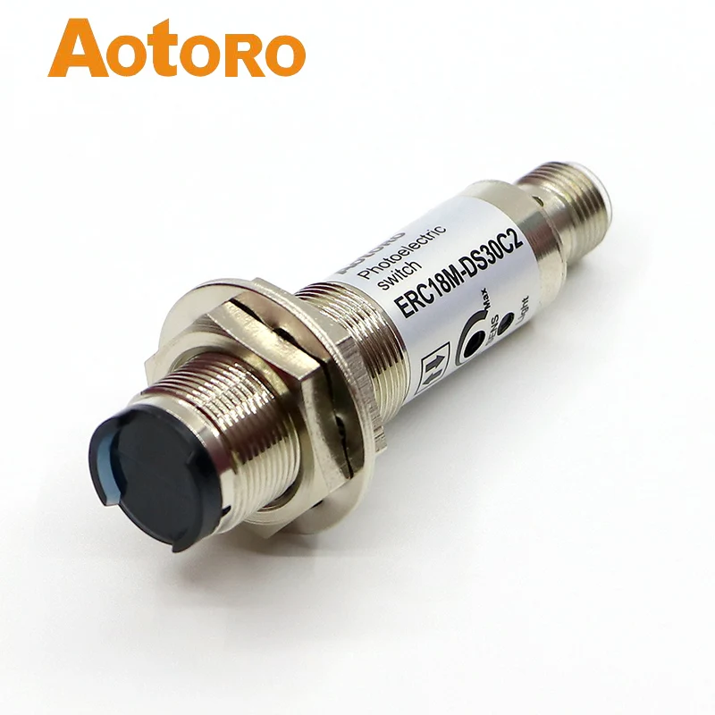 Sensor fotoeléctrico ERC18M-DS30C1, detector de metal y plástico ...