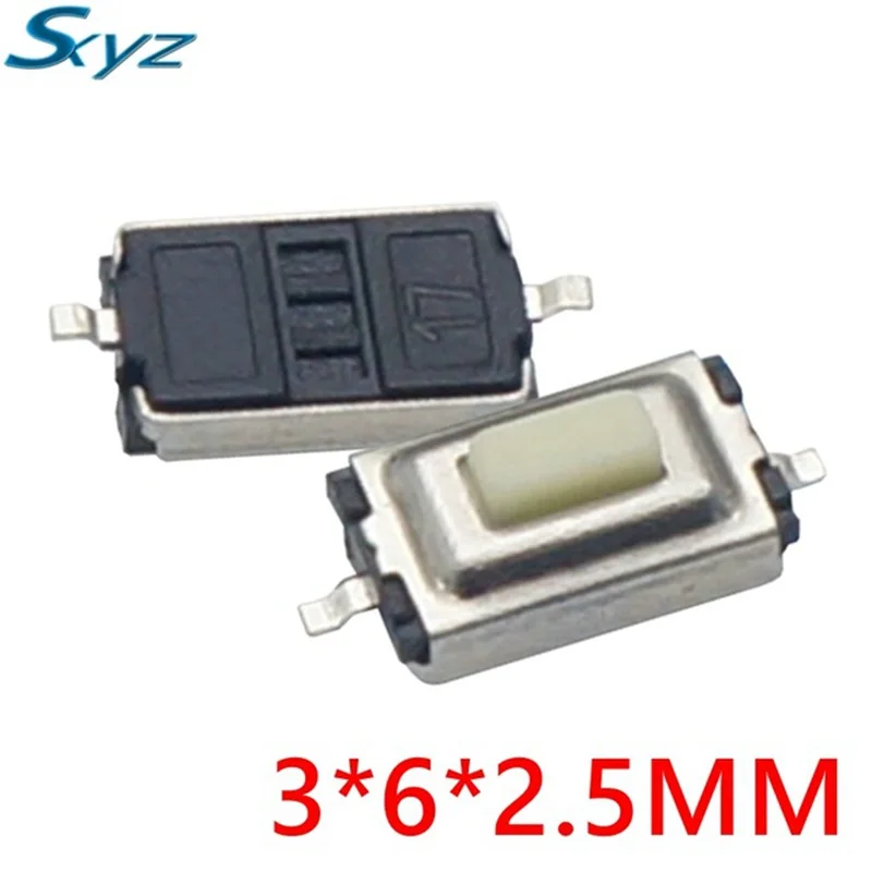 100PCS/LOT SMD 3*6*2.5 MM Tactile Tact Push Button Micro Switch ...