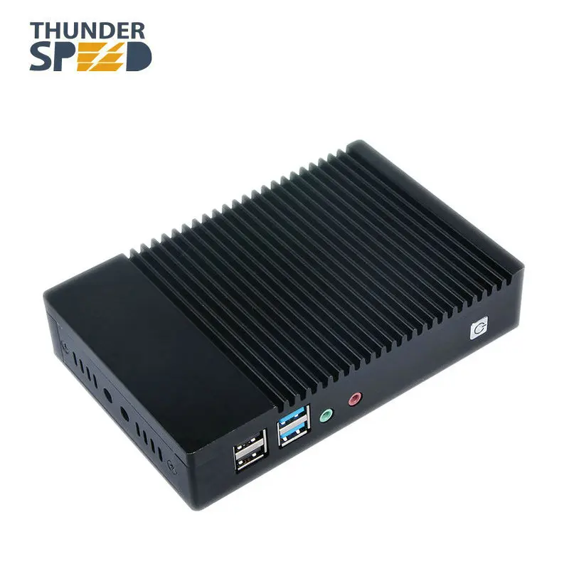 Free shipping Fanless Mini PC Windows 10 Linux Mini Computer Quad Core ...