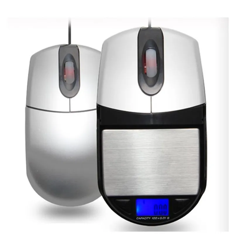 500g*0.1g Digital Electronic Pocket Weighing Mouse Jewelry Scale ...