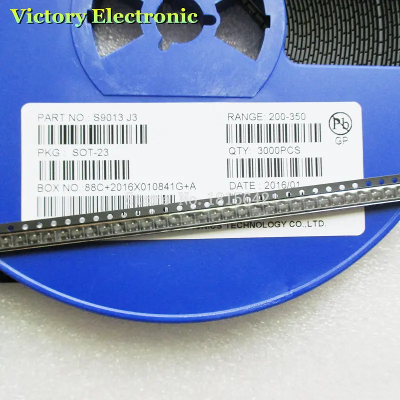 100 개/몫 SMD 9013 S9013 Mark J3 SOT 23 플라스틱 캡슐 트랜지스터 3 극관|marking smd ...