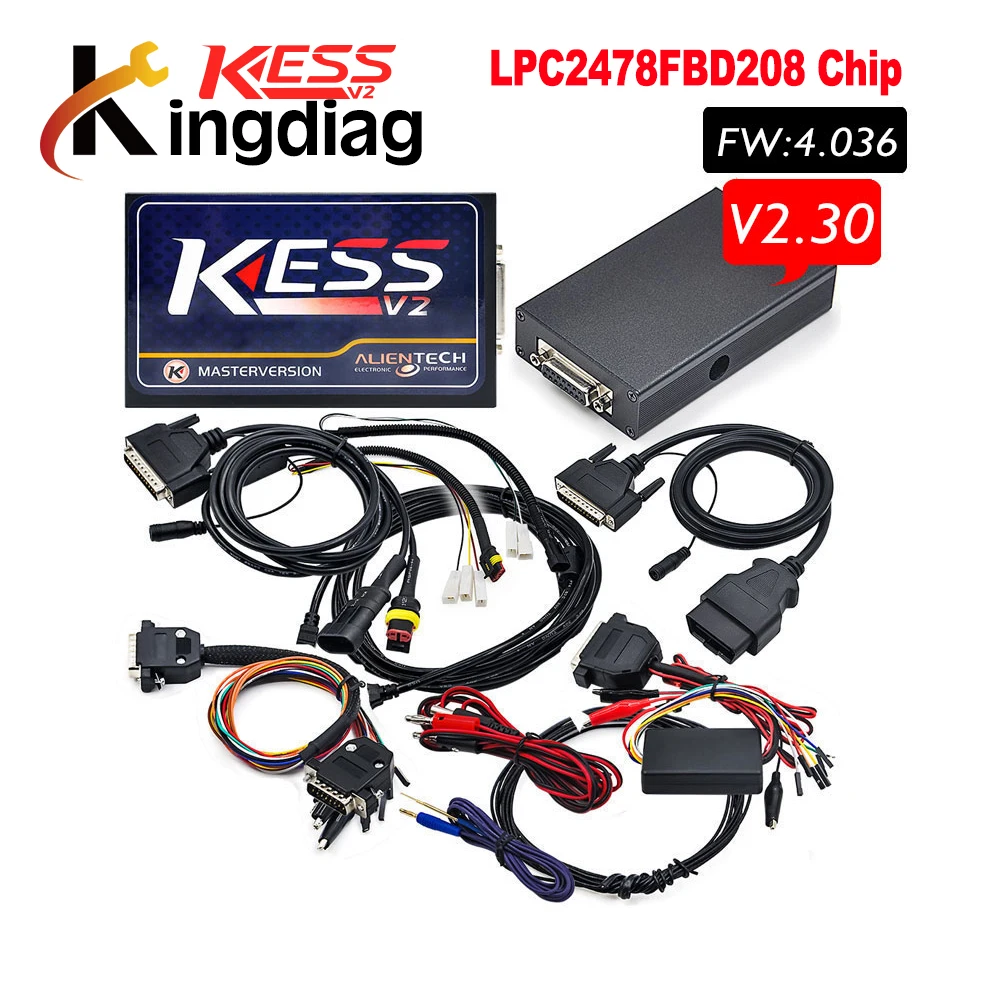 New KESS V2.30 OBD2 Manager Tuning Kit No Token Limit Kess V2 Master FW ...