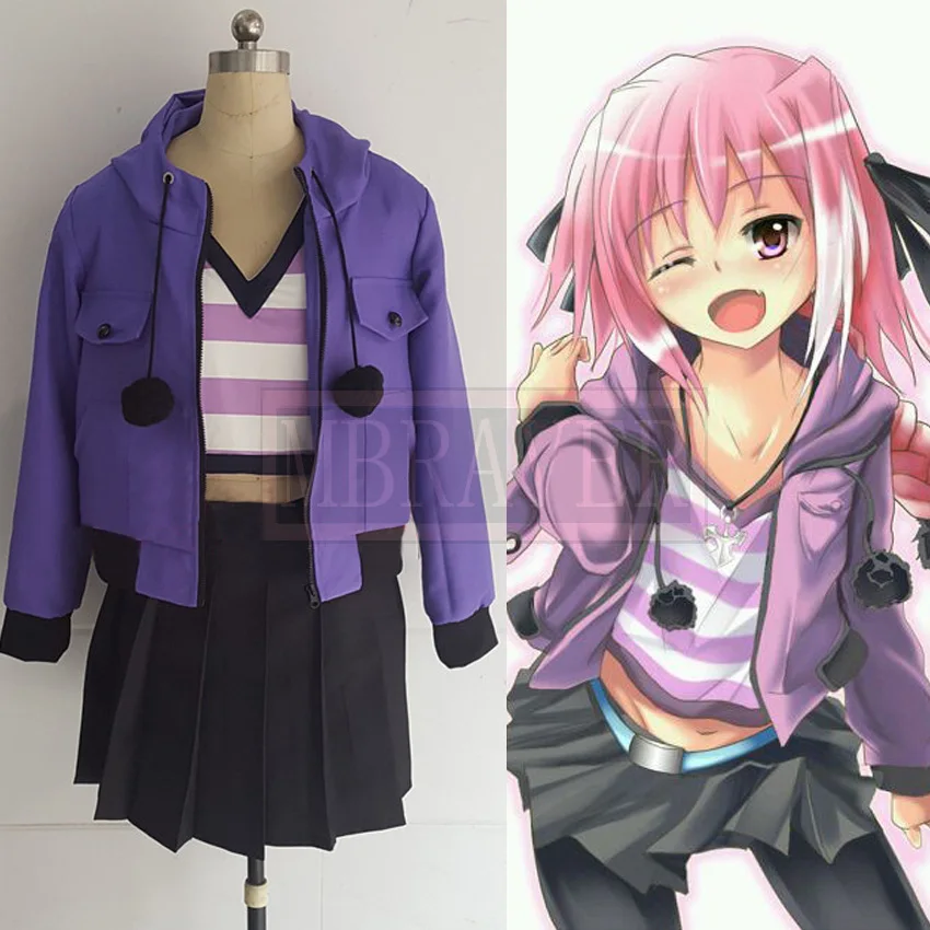 Fate Grand Order Fgo Apocrypha Cosplay Costume Fa Rider Astolfo Cosplay ...