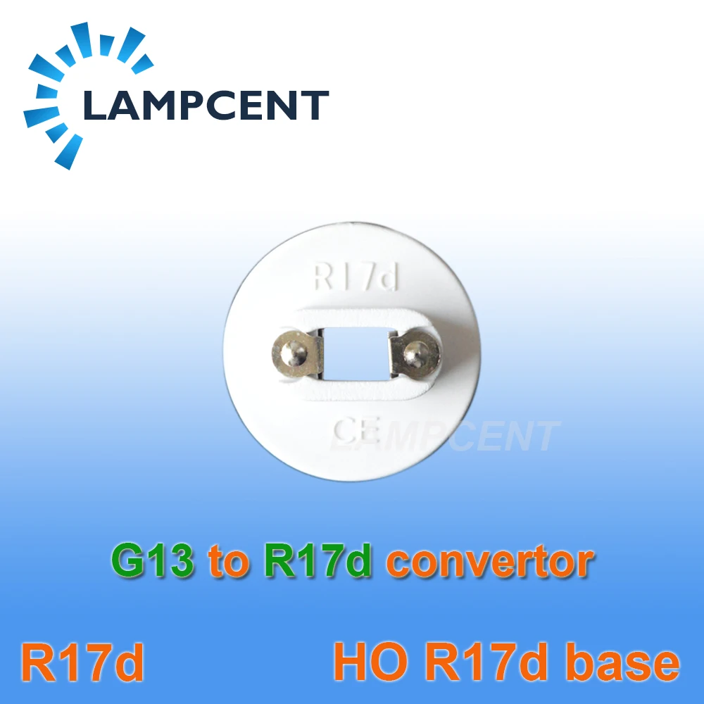 10-400/PCS G13 Bi-Pin to R17D (HO) Converter Adapter T8/T10/T12 LED ...