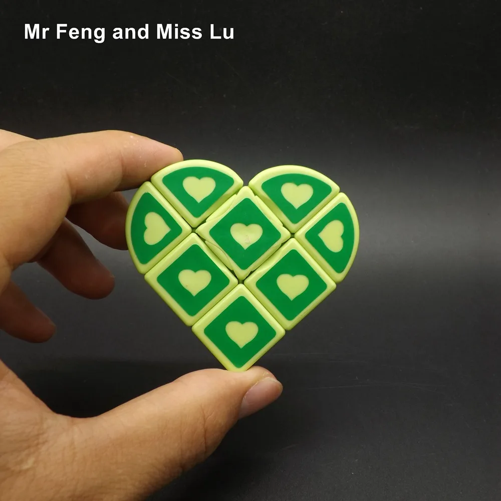 Collection Cube 1x3x3 Magic Cube Heart Puzzle Intelligence Iq Brain ...