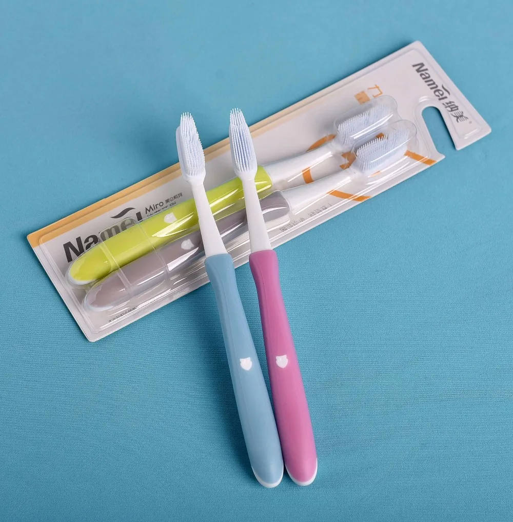 Nano soft bristle toothbrush lovers household clean brush 1016 color ...