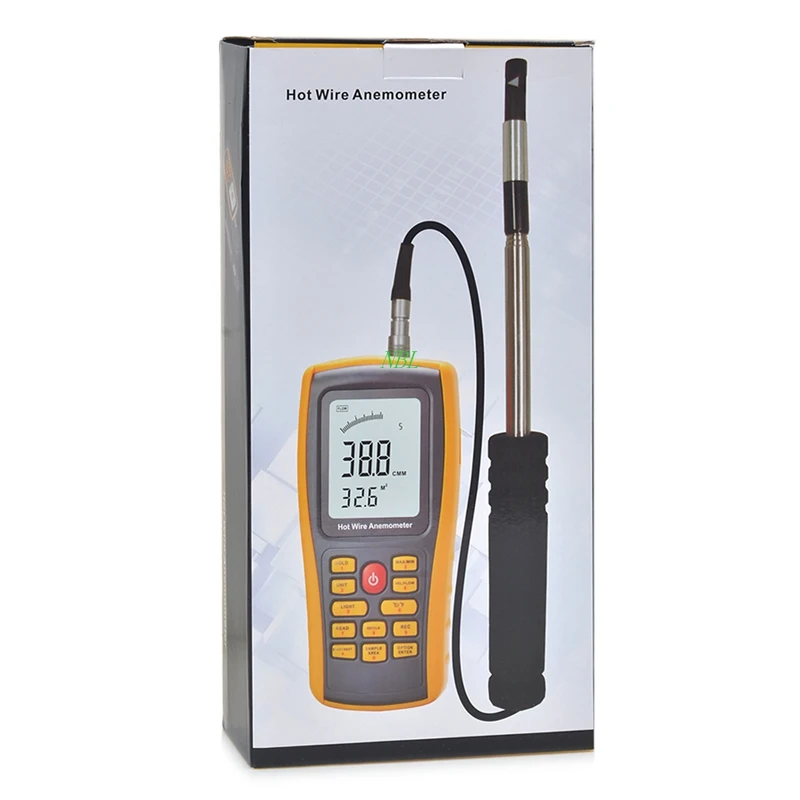 Professional-Hot-Wire-Anemometer-30m-s-Digital-Air-Flow-Anemometer ...