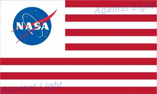 Nasa Logo With American Flag