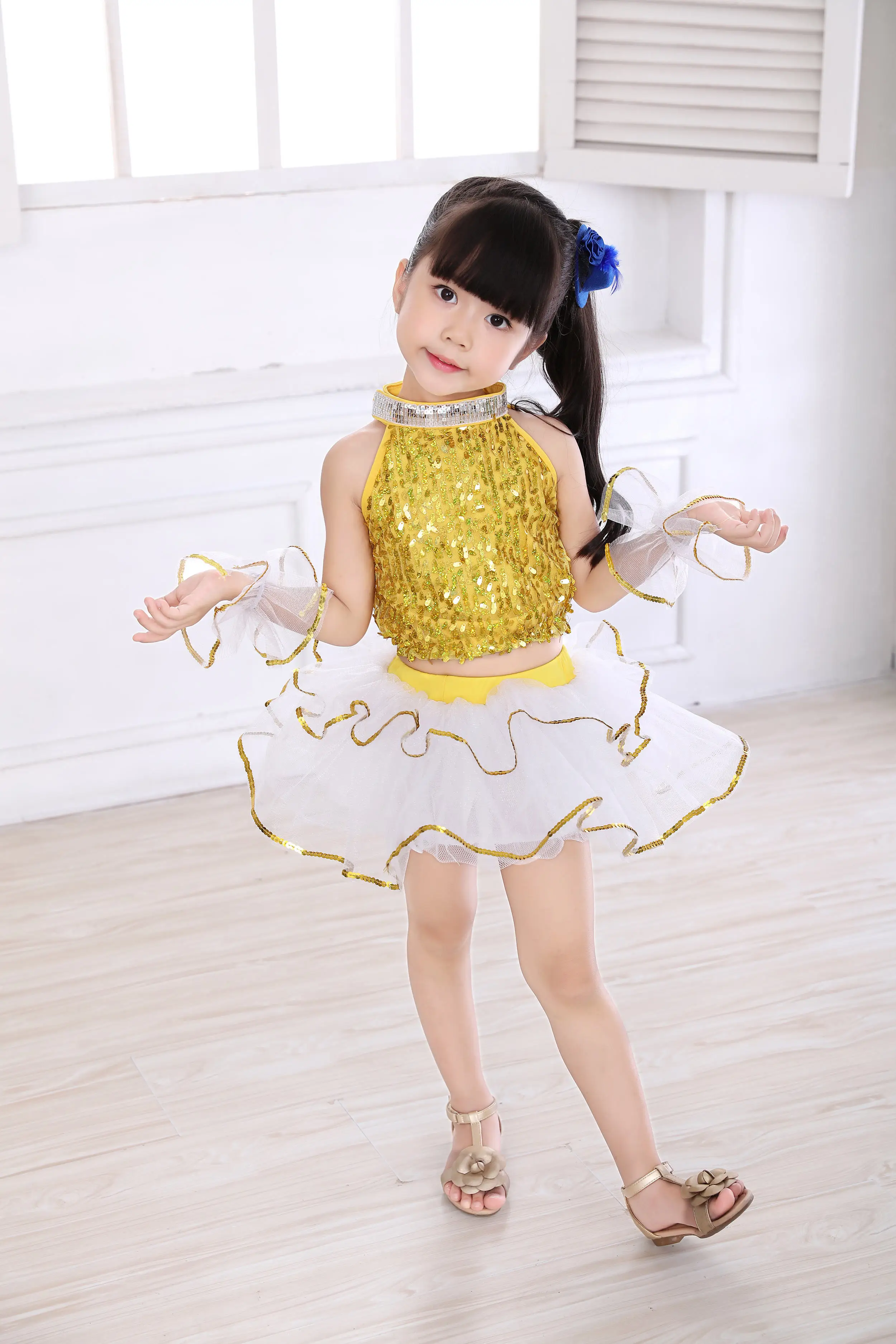 Modern-Dance-Costumes-for-Children-Girls-Paillettes-Jazz-Moderne ...