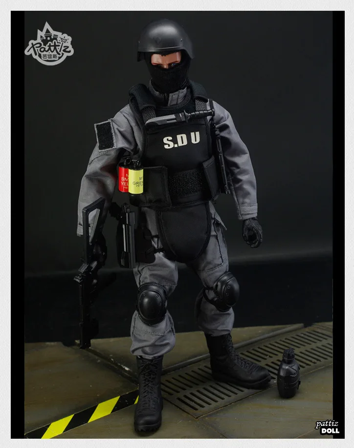12" 1/6 SWAT SDU Uniform Action Figure Model Toy Military Army Combat ...