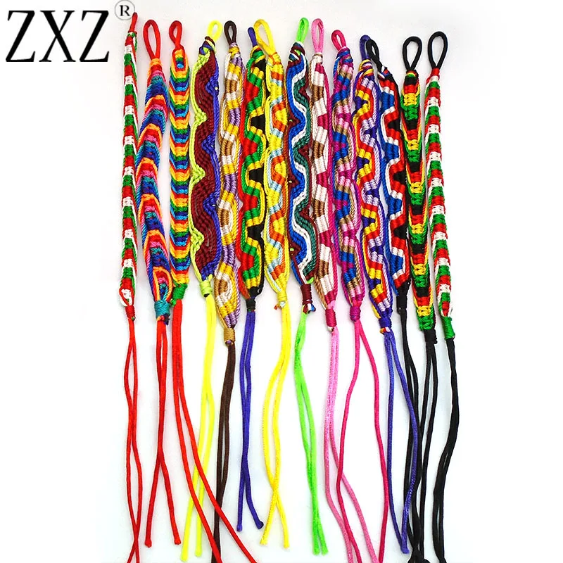 ZXZ pulsera de la Amistad Rasta hecha a mano, pulsera de la Amistad ...