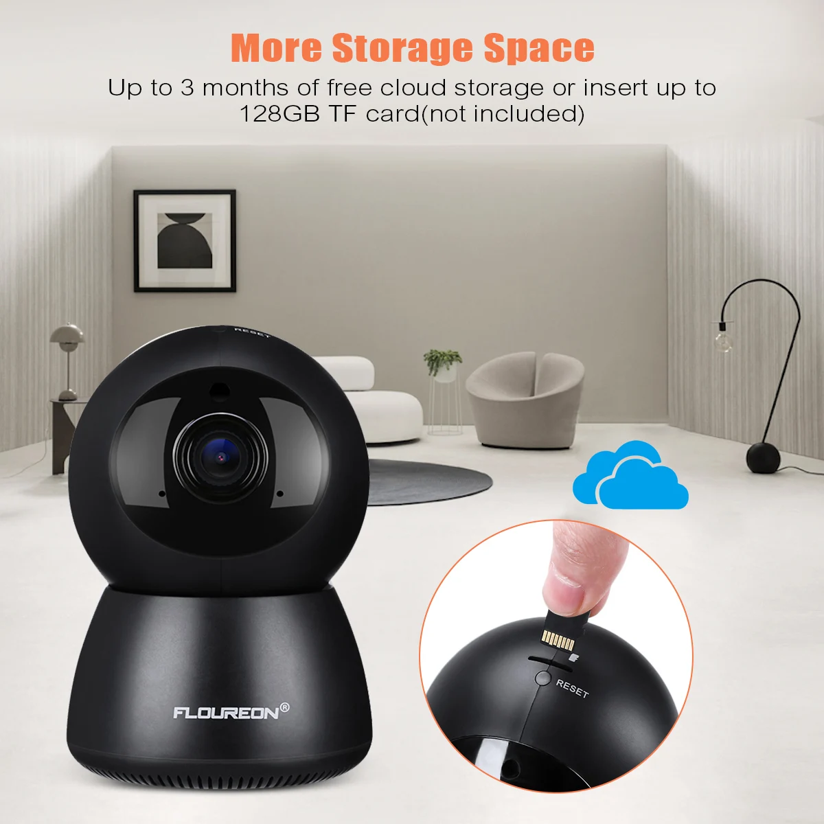 Floureon HD 1080P облачная Беспроводная ip-камера интеллектуального ...