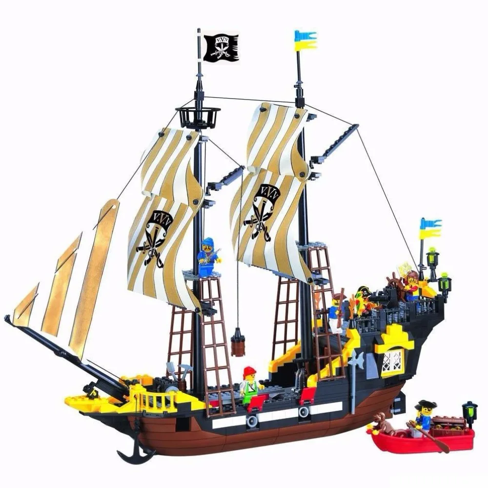 Enlighten Pirate Ship Boat Adventure Building Block #307 590pcs ...