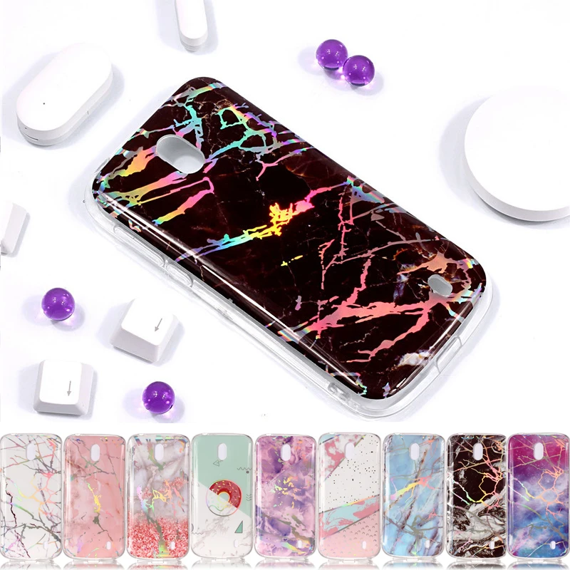 Luxury Phone Cases For Nokia 1 Case Nokia1 Soft Silicone Marble Stone ...